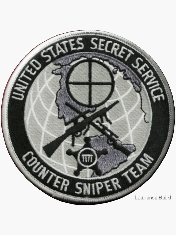 "Secret Service Sniper" Sticker for Sale by lawrencebaird | Redbubble