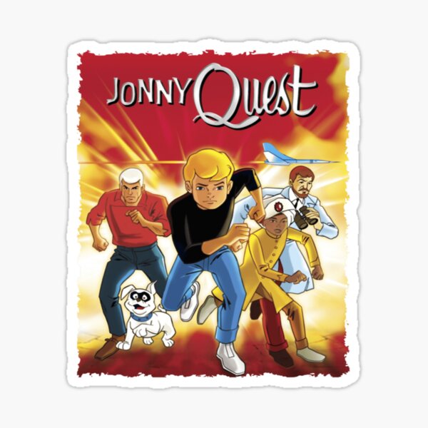 "JONNY QUEST " Sticker for Sale by Krypcimlgh | Redbubble