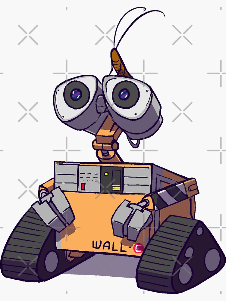 "Wall-e" Sticker for Sale by inkboy89 | Redbubble