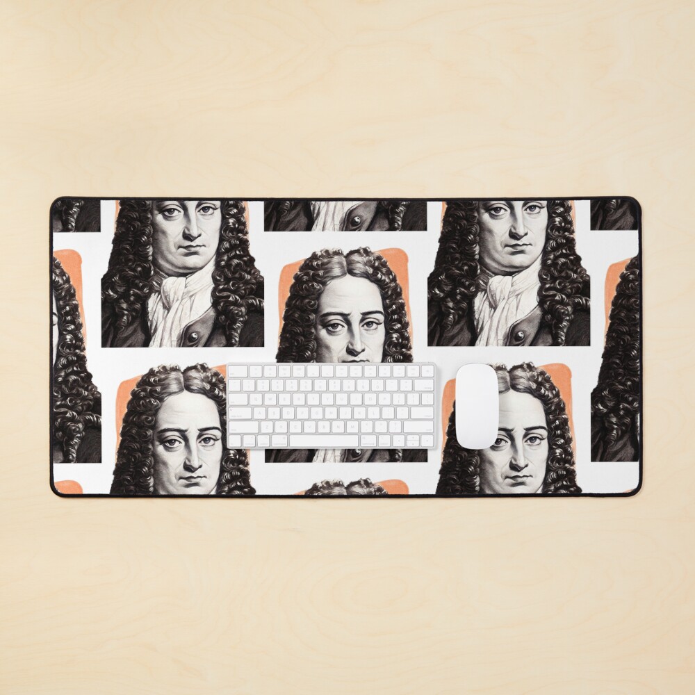 "German Mathematician Gottfried Wilhelm Leibniz illustration " Poster ...