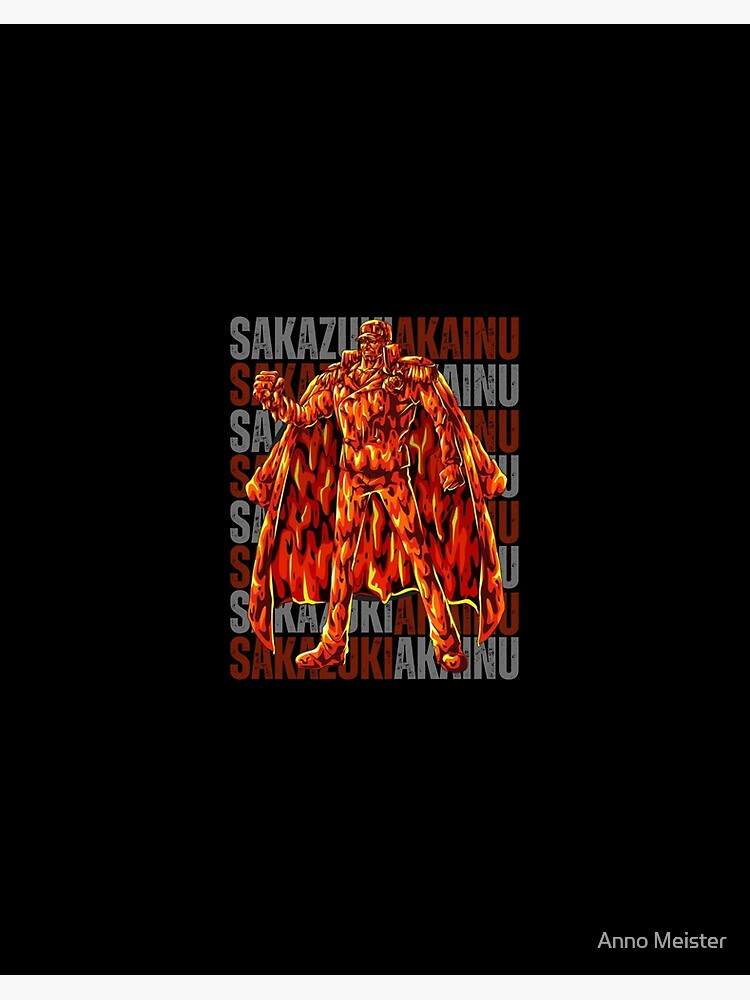 "Akainu Sakazuki magma max level typography art" Art Board Print for ...