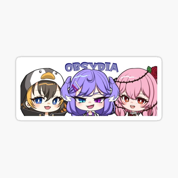 "CHIBI OBSYDIA" Sticker for Sale by Boy From North | Redbubble