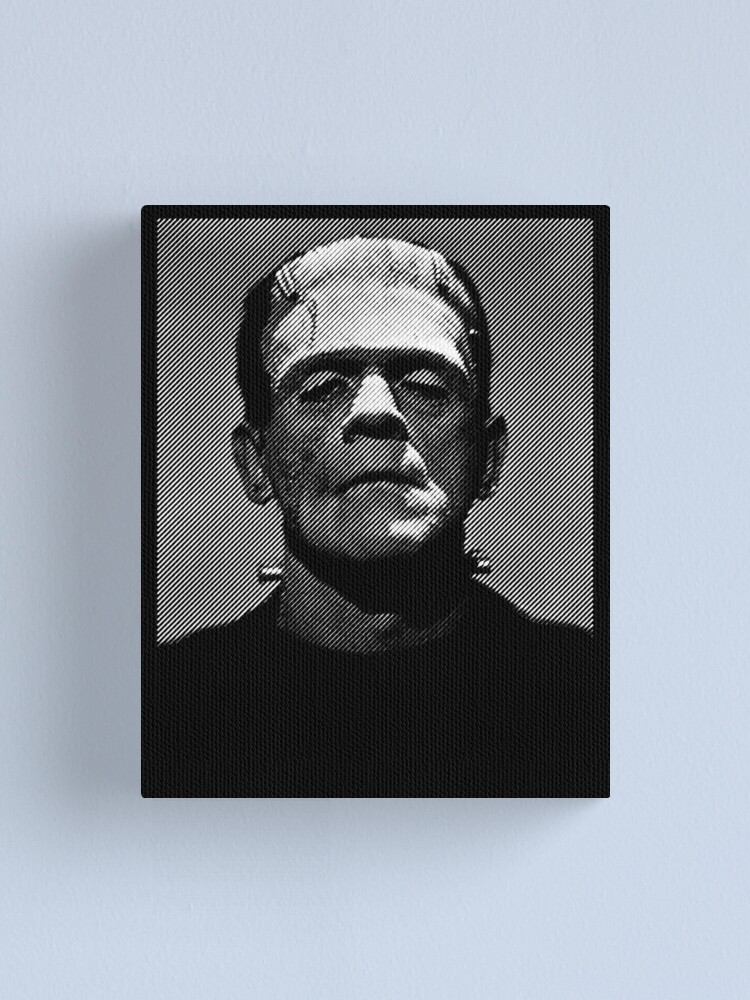 "Frankenstein Face" Canvas Print for Sale by kislev | Redbubble