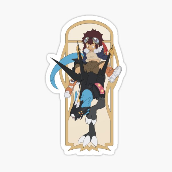 "Daisuke and Raidramon" Sticker for Sale by Liemab | Redbubble