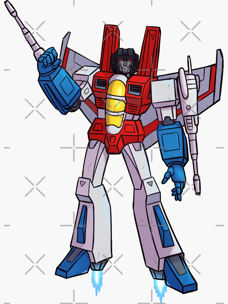 "Starscream " Sticker for Sale by BADWOLFFE | Redbubble