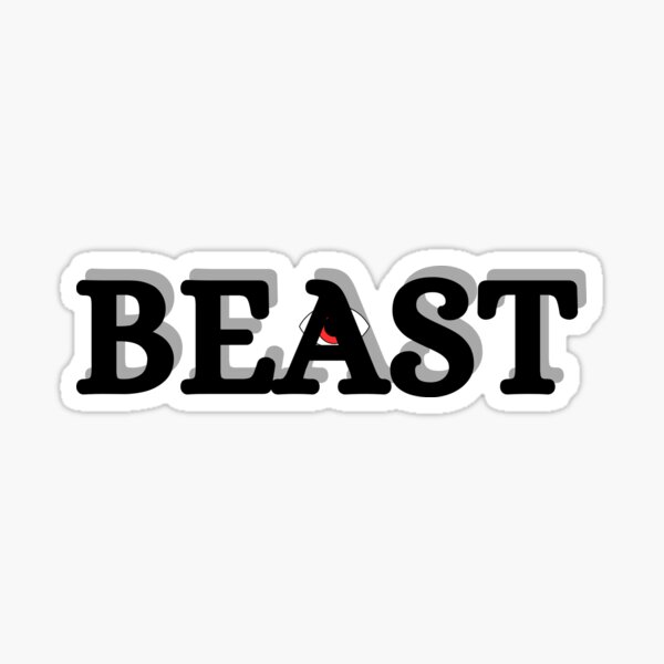 "beast" Sticker by sovereignok | Redbubble