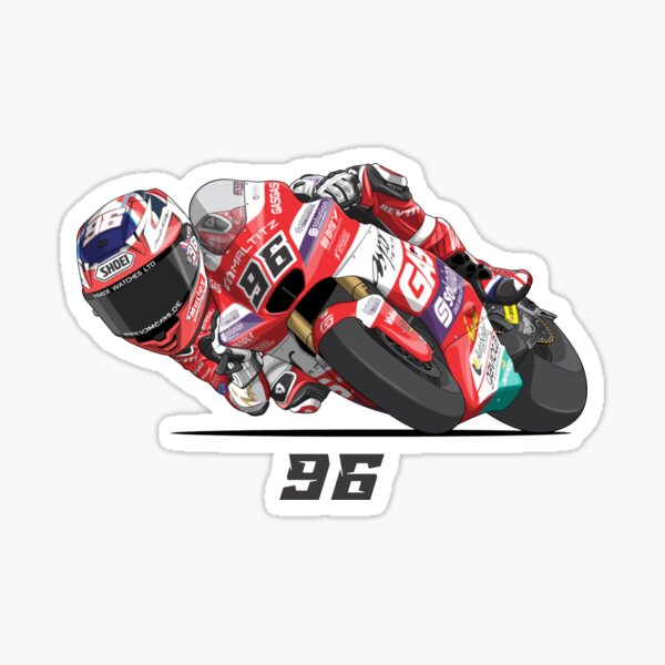 "Jake Dixon Number 96" Sticker for Sale by MotoGPHub | Redbubble