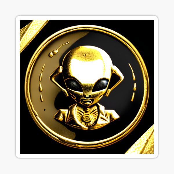 "an-alien-coin-from-year-3010-with-an-alien-on-it-made-of-gold-very-old ...