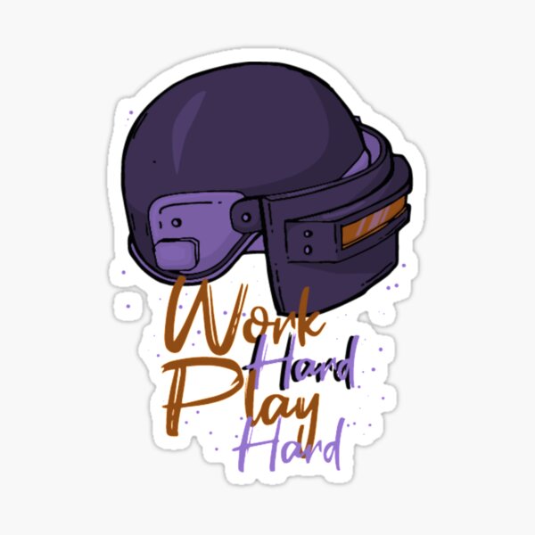 "Work hard play hard " Sticker for Sale by Eidanbeam | Redbubble