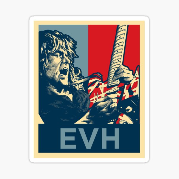 "hope EVH" Sticker for Sale by JonathanGrimm | Redbubble