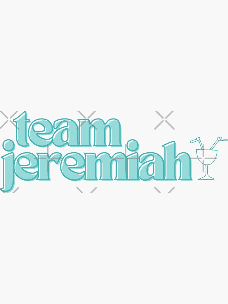 "TSITP | Team Jeremiah" Sticker for Sale by ewarr24 | Redbubble