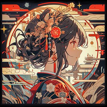 "Anime Girl of Tokyo style of Japanese-inspired motif" Poster for Sale ...