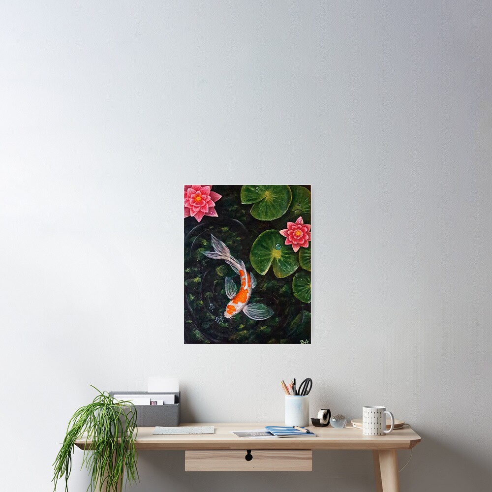 "Koi Pond" Poster for Sale by BethAlcala | Redbubble