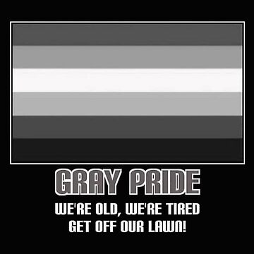 "Gray Pride" Sticker for Sale by Sciacca Bratta | Redbubble
