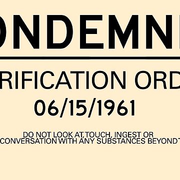 "CONDEMNED - Portal Sticker Design" Sticker for Sale by LithiumArt94 ...