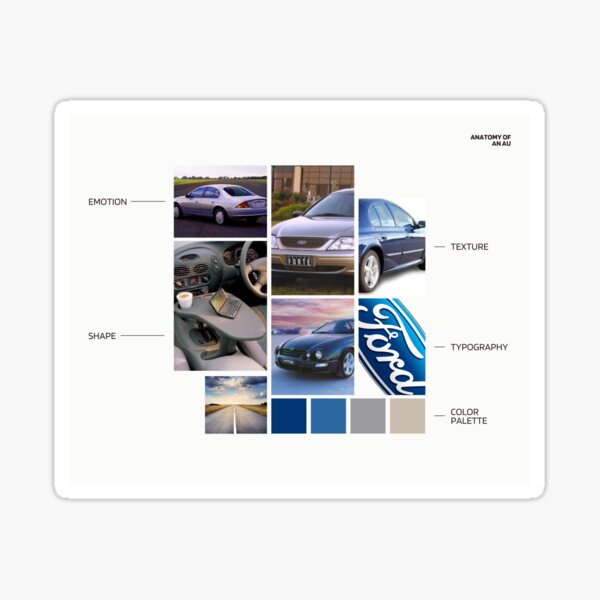 "Anatomy of an AU" Sticker for Sale by flowergirlclub | Redbubble