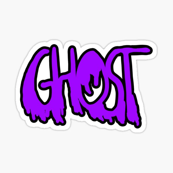 "Warped Words - Ghost" Sticker for Sale by Warpedtoons | Redbubble
