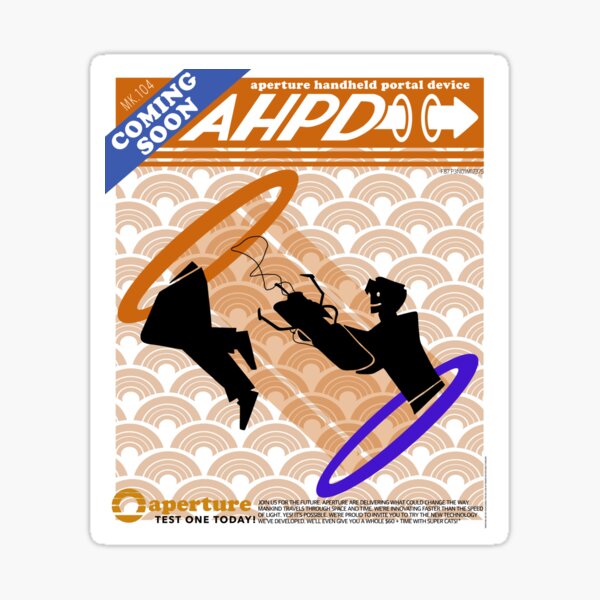 "aperture handheld portal device - Portal Sticker Design" Sticker for ...
