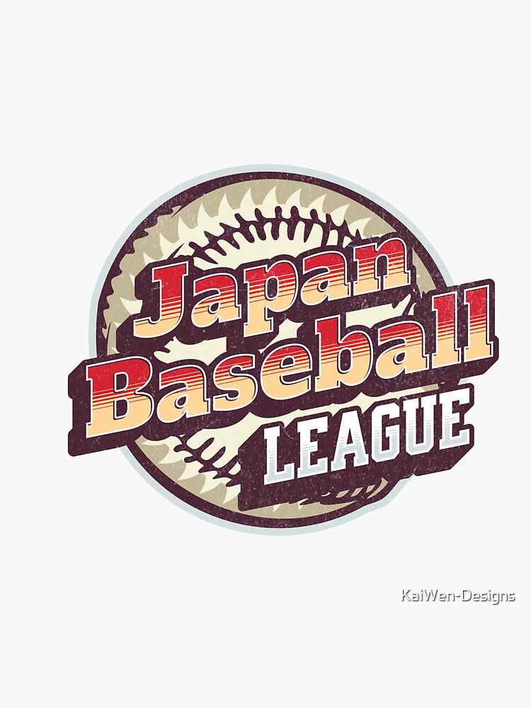 "Vintage Japanese Baseball League " Sticker for Sale by KaiWen-Designs ...
