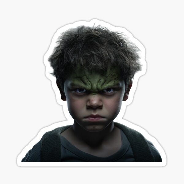 "Hulk's Heir: The Son of Smash" Sticker for Sale by Brendon987 | Redbubble
