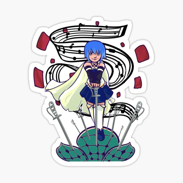 "sayaka miki " Sticker by ink-pocket | Redbubble