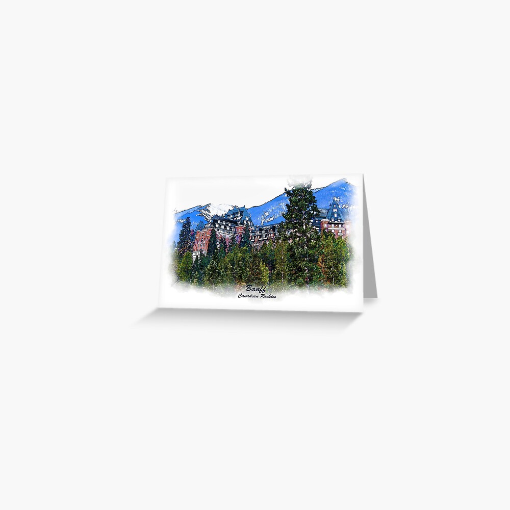 " Mountain Castle - Banff Alberta Canada" Greeting Card by NaturePrints ...