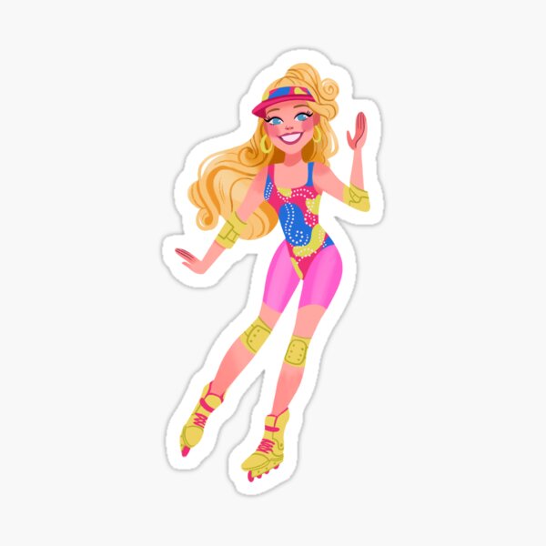 "Rollerblade!" Sticker for Sale by Mariana Avila | Redbubble