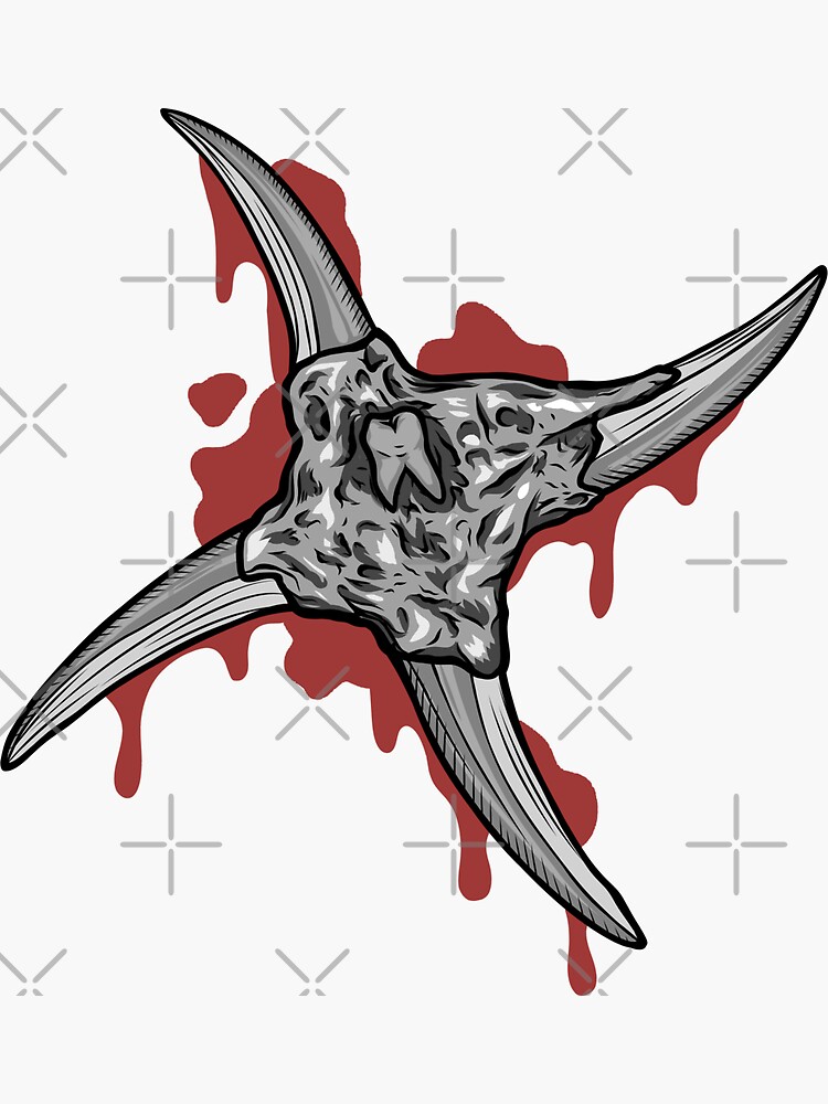 "Jeepers Creepers shuriken" Sticker by HeichousArt | Redbubble