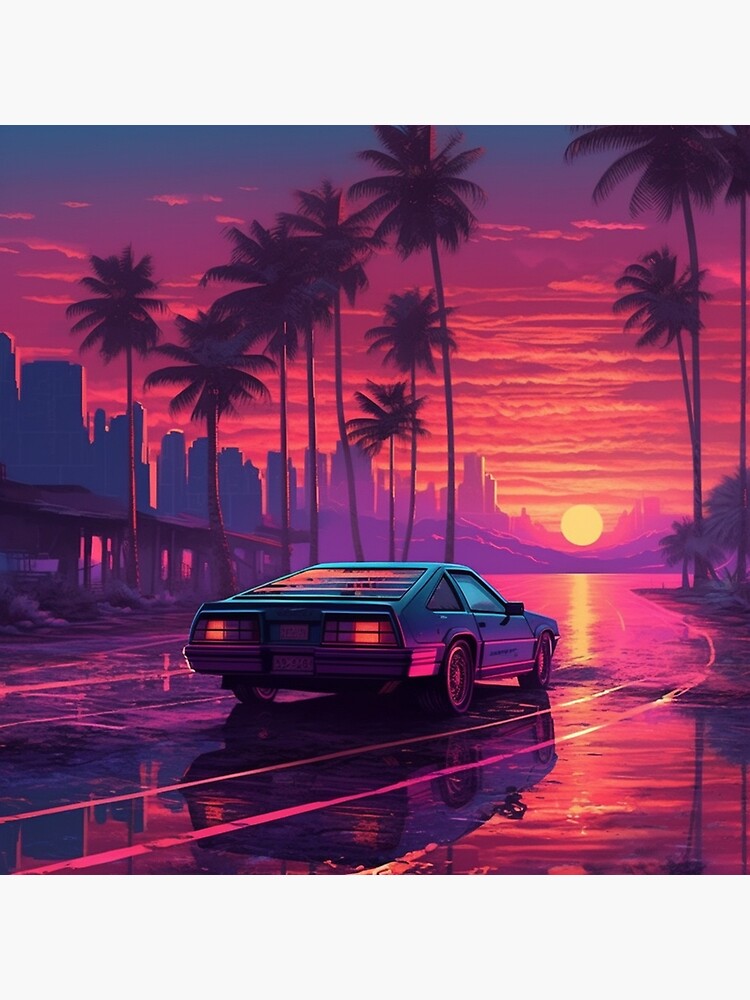 "Synthwave Sunset Drive Poster" Art Print for Sale by jefferymelton ...