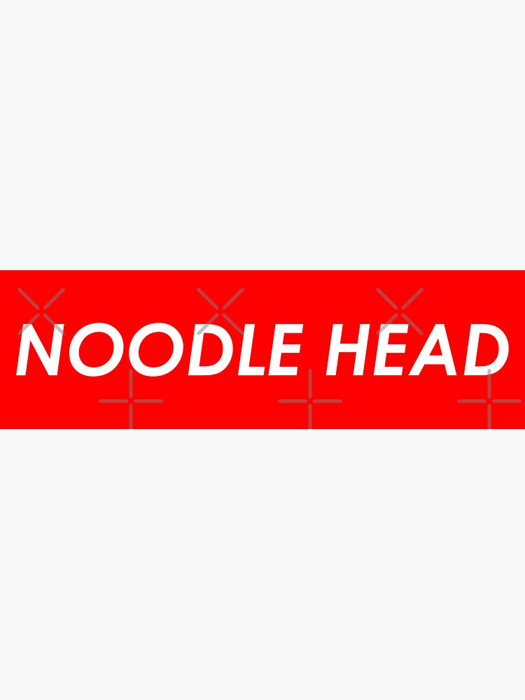 "noodle head" Sticker for Sale by elainesabine | Redbubble