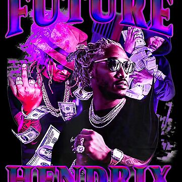 "Vintage Future Hendrix Graphic" Sticker for Sale by TommyIkard | Redbubble