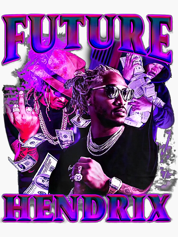 "Vintage Future Hendrix Graphic" Sticker for Sale by TommyIkard | Redbubble