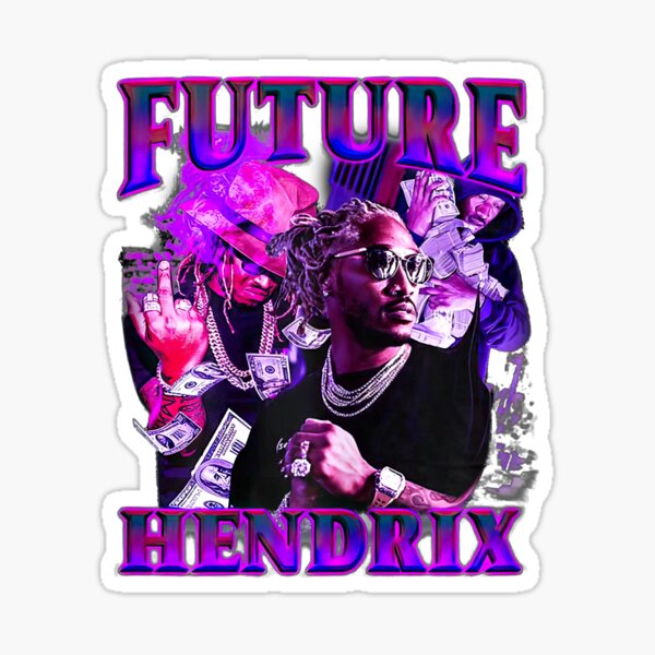 "Vintage Future Hendrix Graphic" Sticker for Sale by TommyIkard | Redbubble