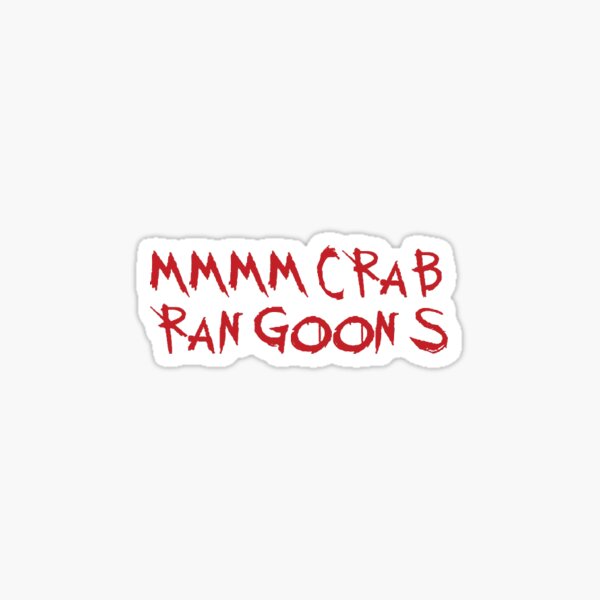 "Mmmm Crab Rangoons" Sticker for Sale by marulurp | Redbubble