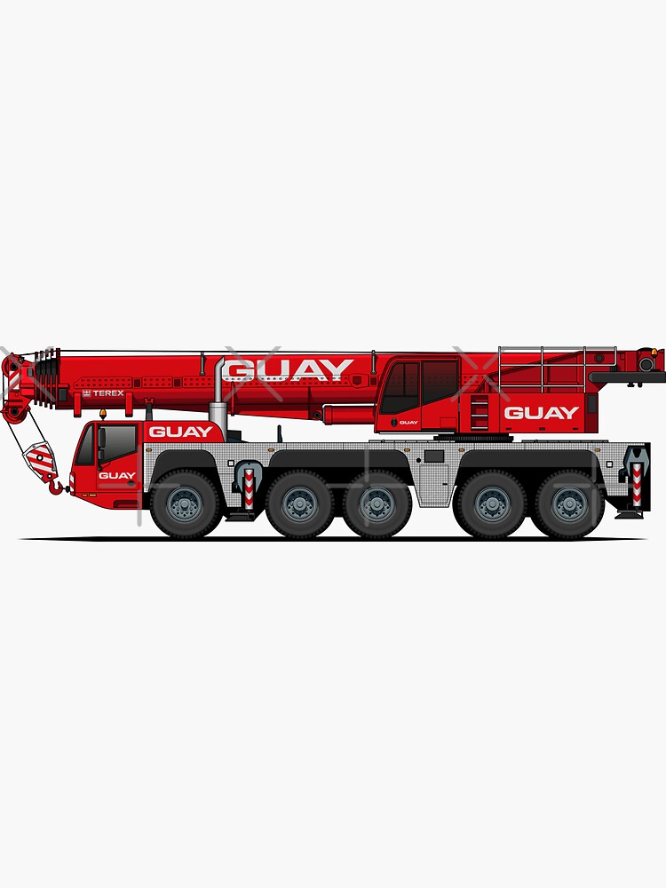 "Mobile Crane 3" Sticker for Sale by Heavy Machinery | Redbubble