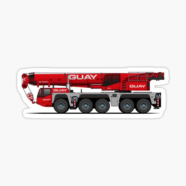 "Mobile Crane 3" Sticker for Sale by Heavy Machinery | Redbubble