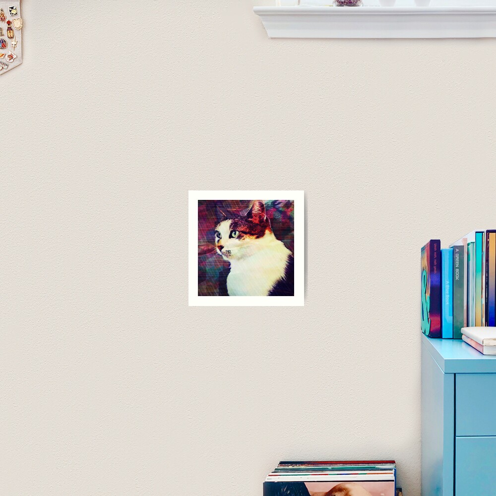 "80s Cat" Art Print by bunhuggerdesign | Redbubble