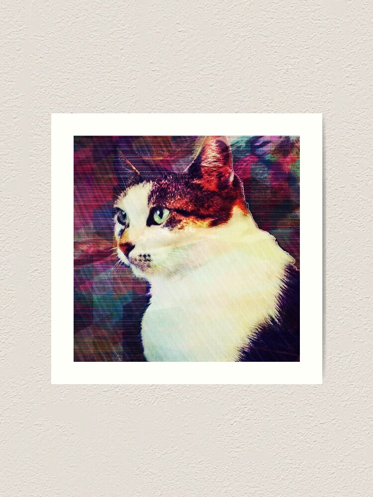 "80s Cat" Art Print by bunhuggerdesign | Redbubble