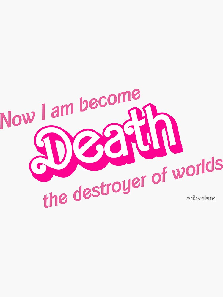 "Barbenheimer" Sticker for Sale by erikveland | Redbubble