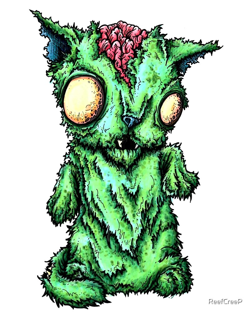 « Zombie Kitty Brainssssss » par Todd Robey | Redbubble
