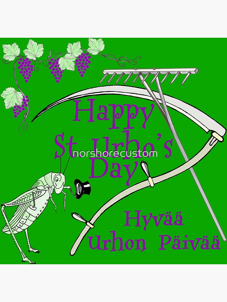 "Saint Urho's Day March 16th. St. Urho. " Art Print for Sale by ...