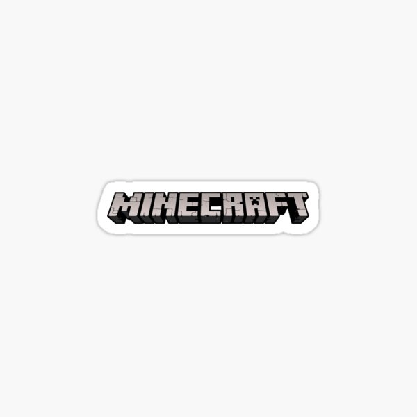 "Minecraft Logo" Sticker for Sale by Wavescreen | Redbubble