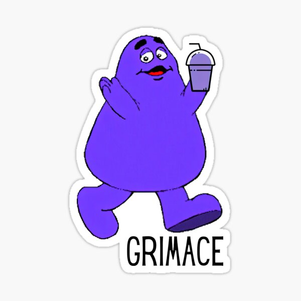 "Grimace - HBD Grimace Shake Mc Donald's" Sticker for Sale by DeborahCO ...