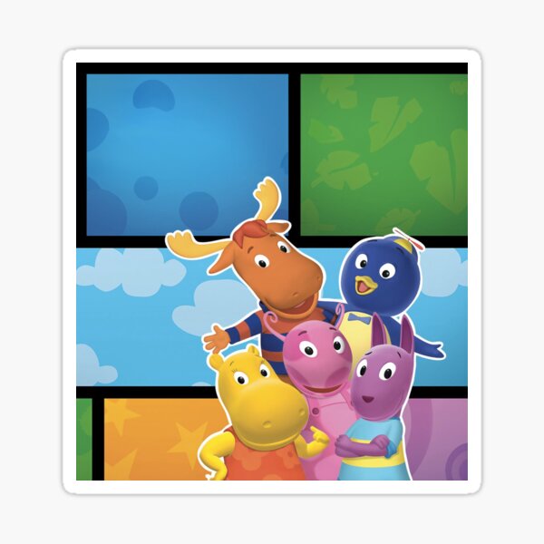 "Backyardigans Pablo Tyrone Tasha Austin Uniqua" Sticker for Sale by ...