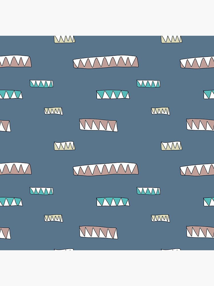 "Horizontal triangle cute fun blue geometry pattern" Sticker for Sale ...