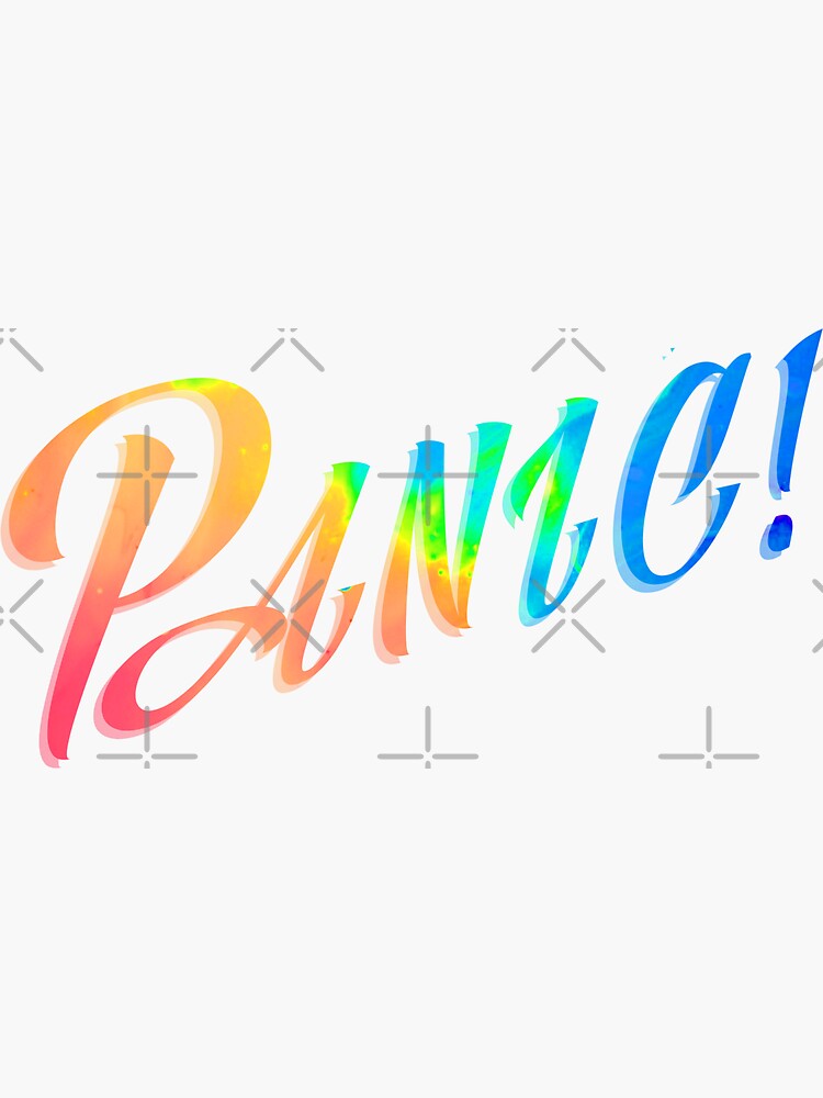 "Panic! Logo Re-designed" Sticker by warddt | Redbubble