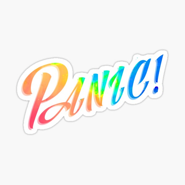 "Panic! Logo Re-designed" Sticker by warddt | Redbubble