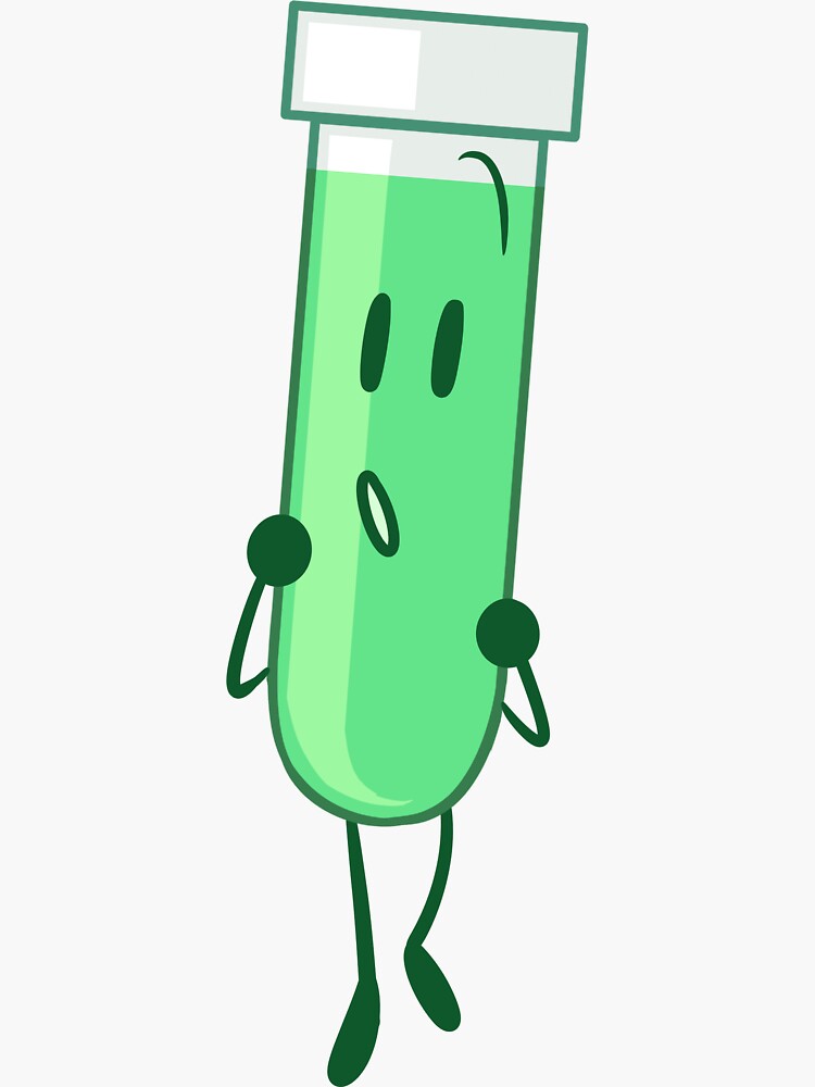 "Test Tube (Inanimate Insanity)" Sticker for Sale by PuppyRelp | Redbubble