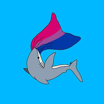 "Bi Shark" Sticker for Sale by emisart03 | Redbubble