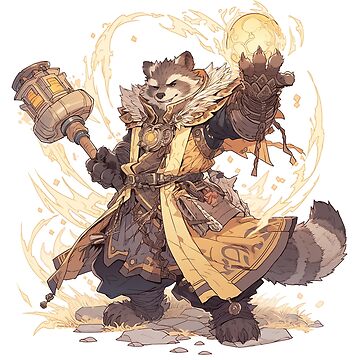 "Cleric Raccoon " Art Print for Sale by GeekLaundry | Redbubble